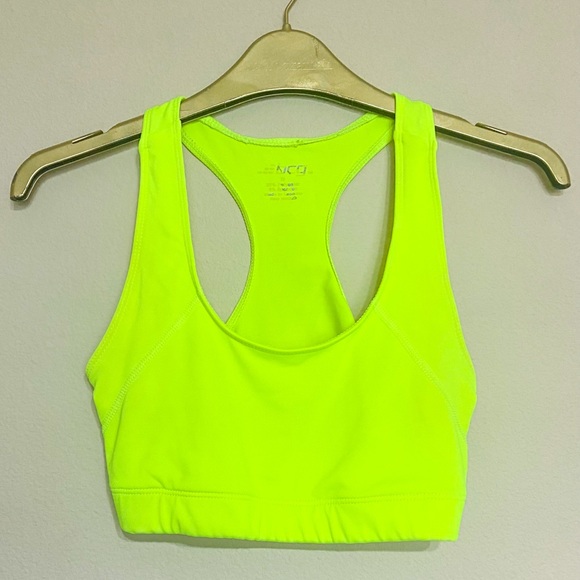 bcg | Intimates & Sleepwear | Neon Green Racerback Medium Support ...